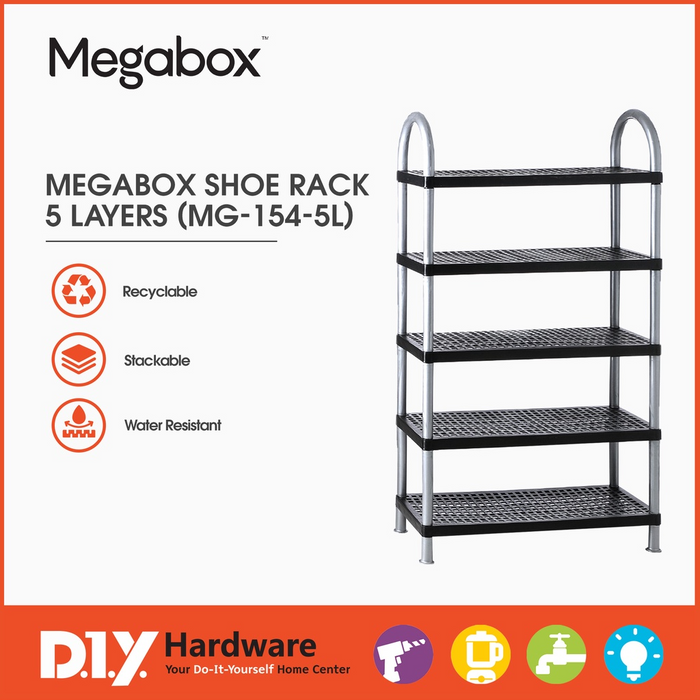 Buy Megabox Shoe Rack 5 Layers (Mg-154-5L) Shoe Rack Organizer Online ...