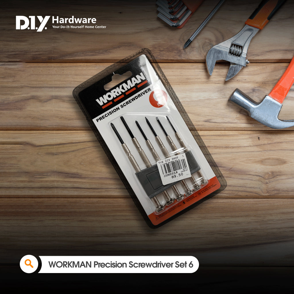 Buy WORKMAN Precision Screwdriver Set 6 Online - DIY Hardware