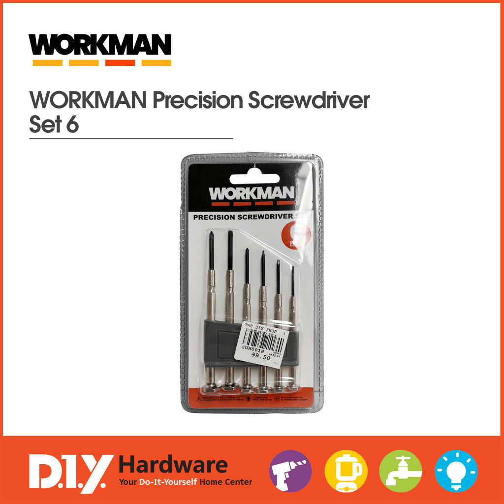 Buy WORKMAN Precision Screwdriver Set 6 Online - DIY Hardware