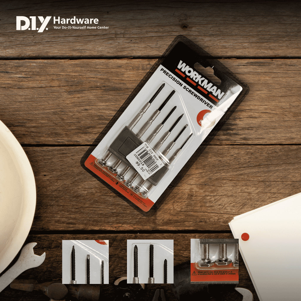 Buy WORKMAN Precision Screwdriver Set 6 Online - DIY Hardware