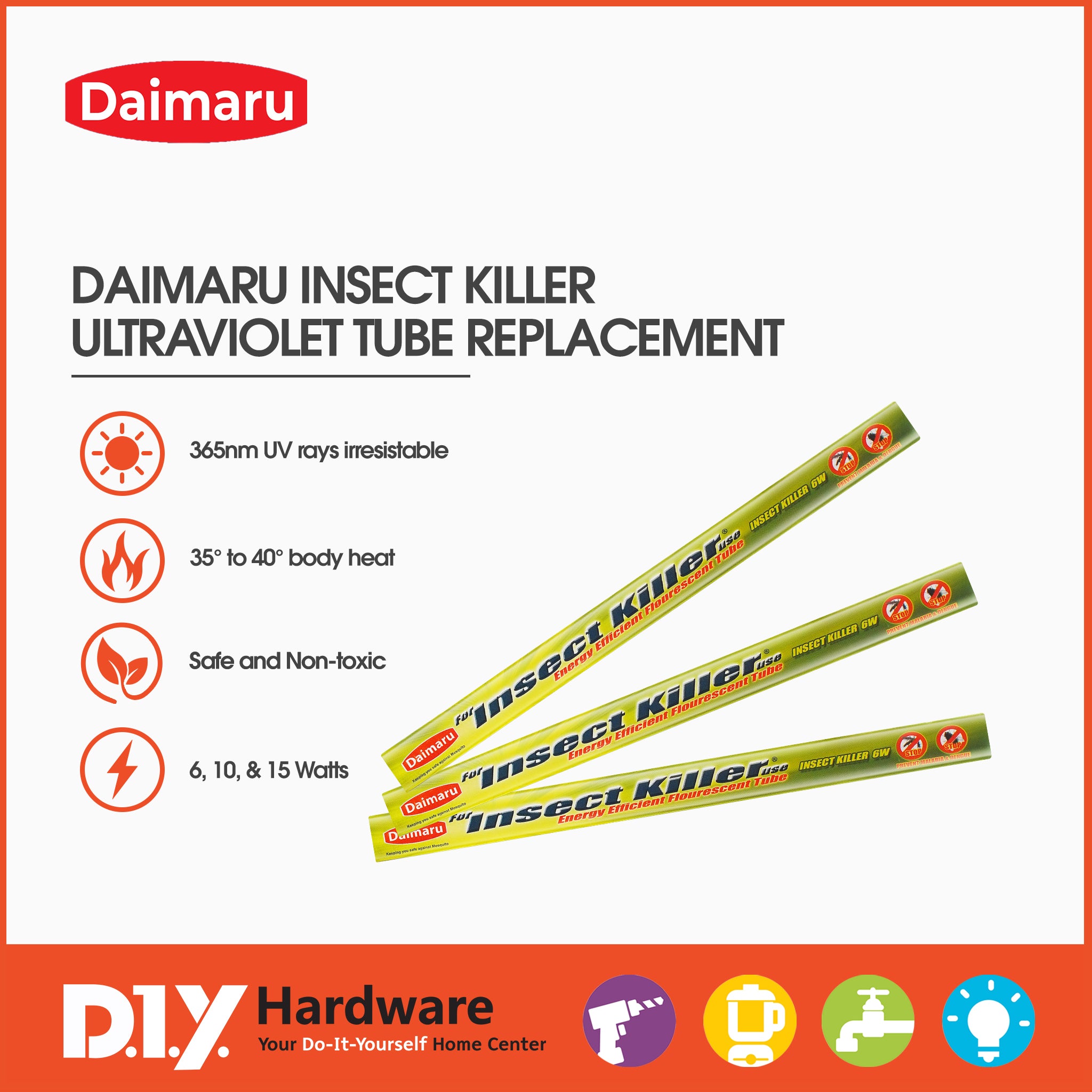 Buy Daimaru Insect Killer Tube 6 Watts Online - DIY Hardware