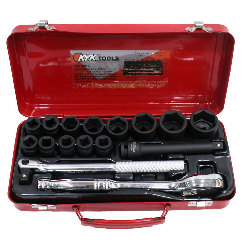 Buy KYK Socket Wrench Set 17 Pcs ½ K4313 Online - DIY Hardware