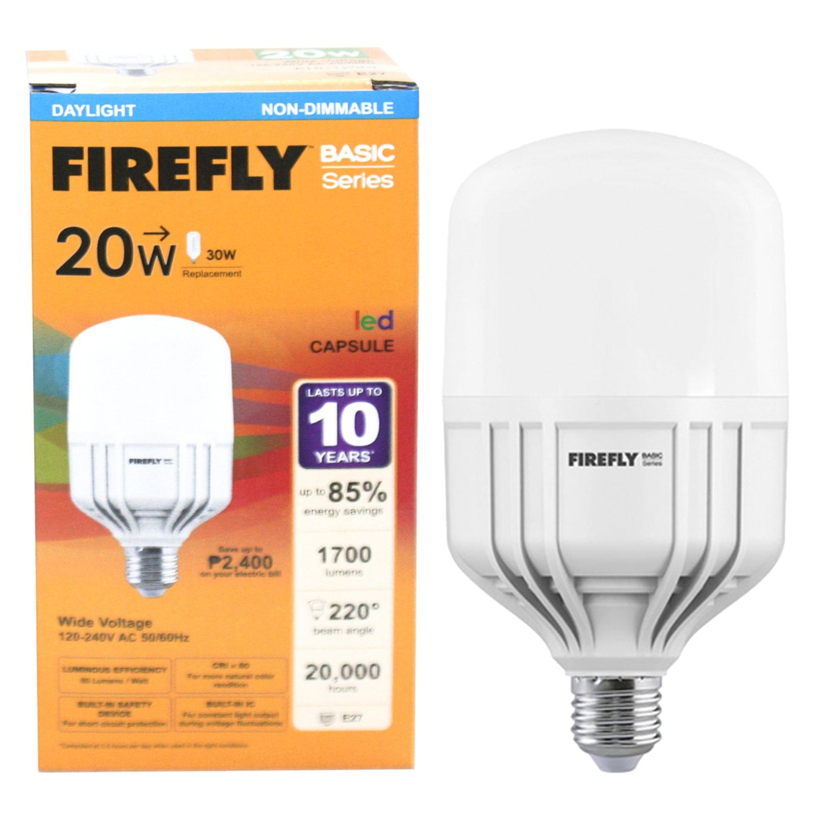 Buy Firefly Basic LED Capsule 20 Watts Daylight Online - DIY Hardware