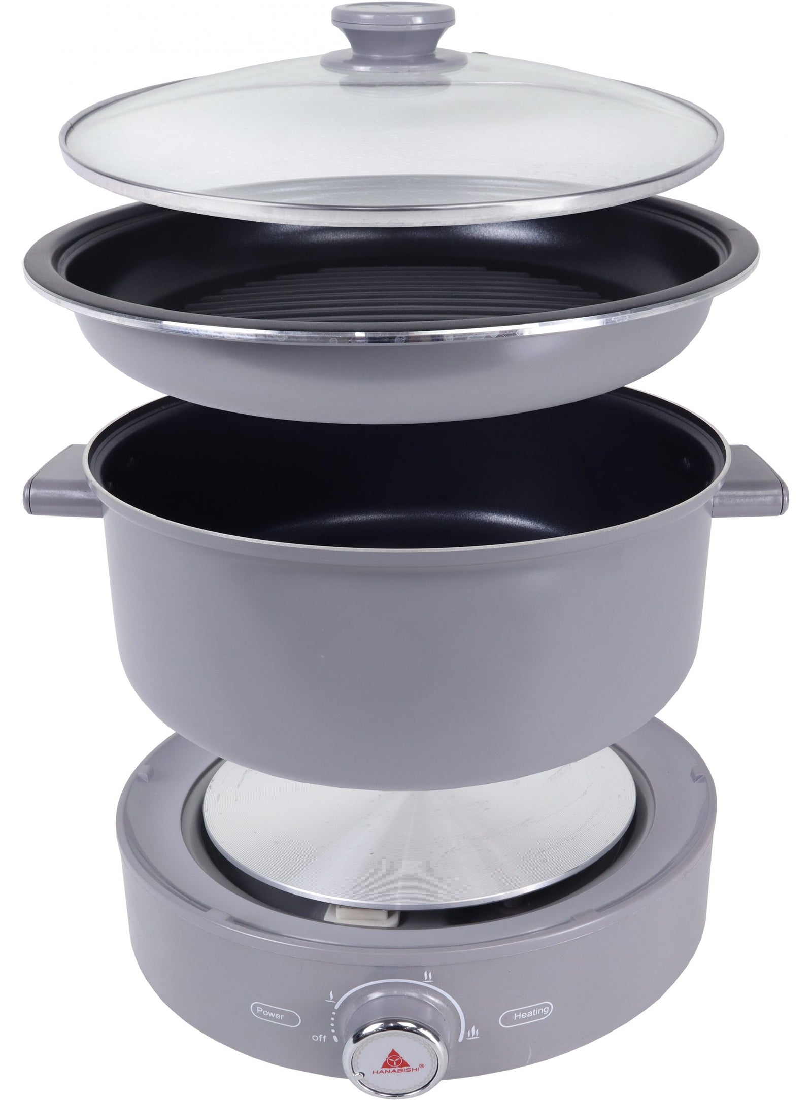 Hanabishi by DIY Hardware 12-In-1 Multi-Cooker Griller Hmcgrill50