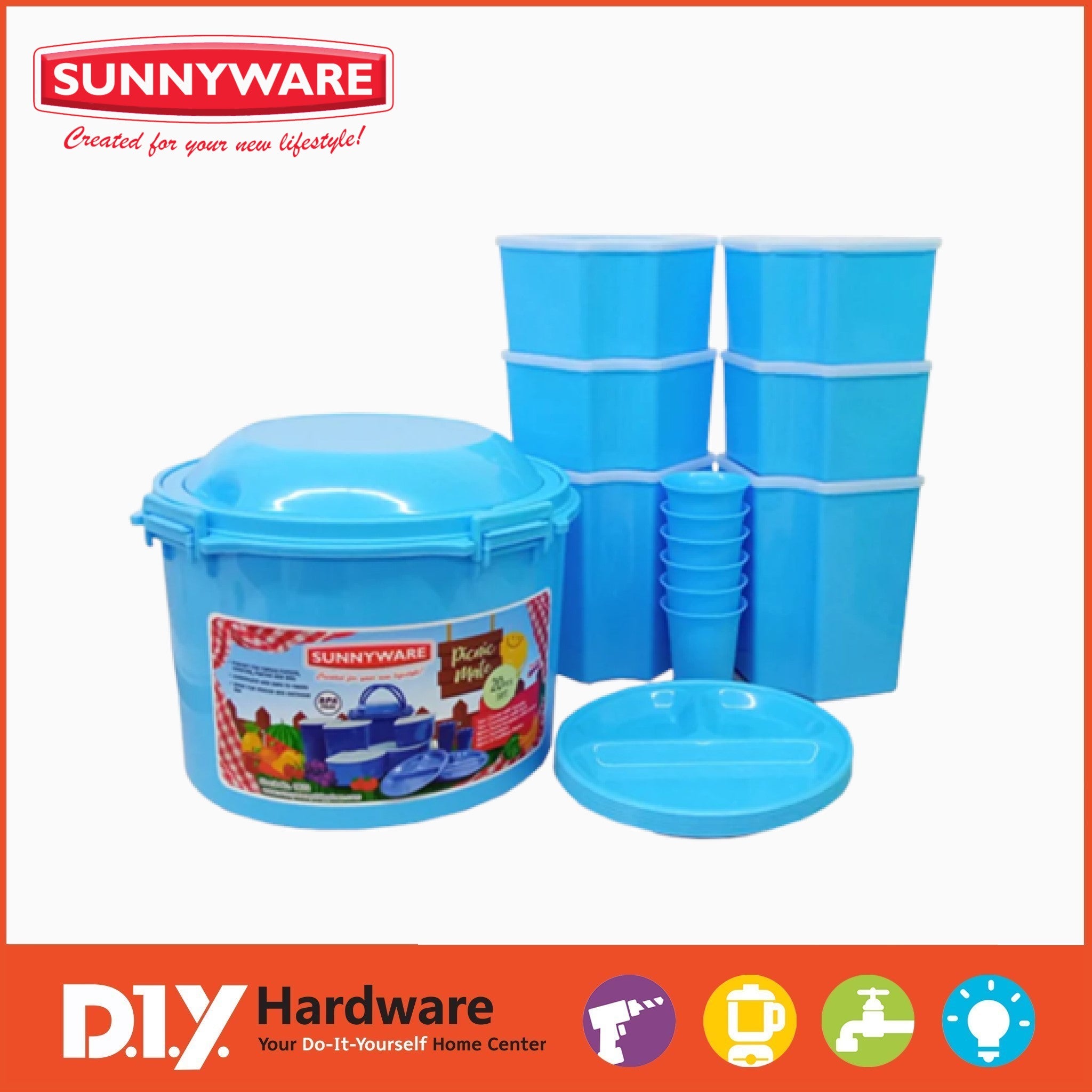 Buy Sunnyware Picnic Mate Set Deluxe 20pcs Online - DIY Hardware