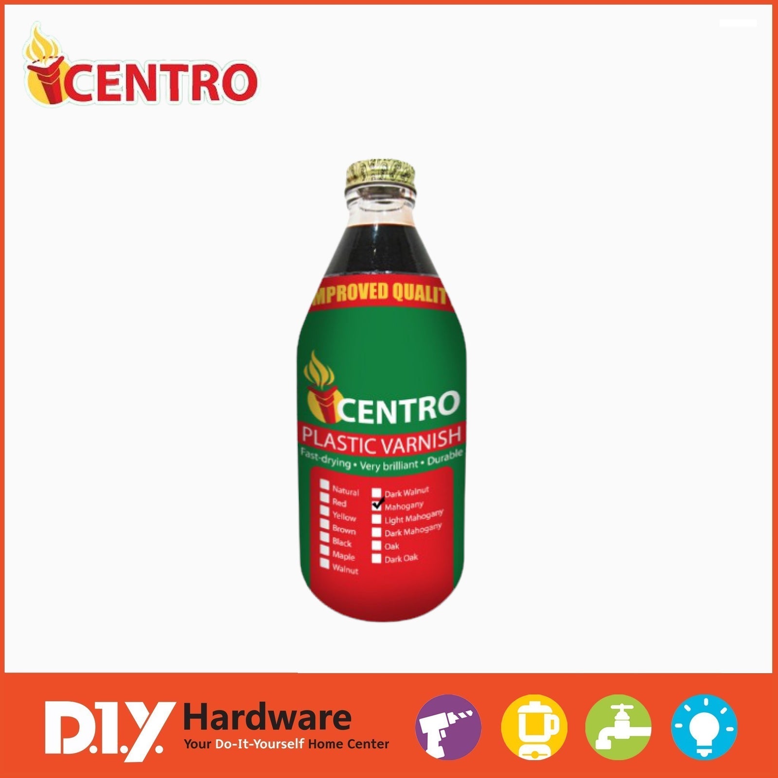 Buy Centro Plastic Varnish 350cc Online - DIY Hardware