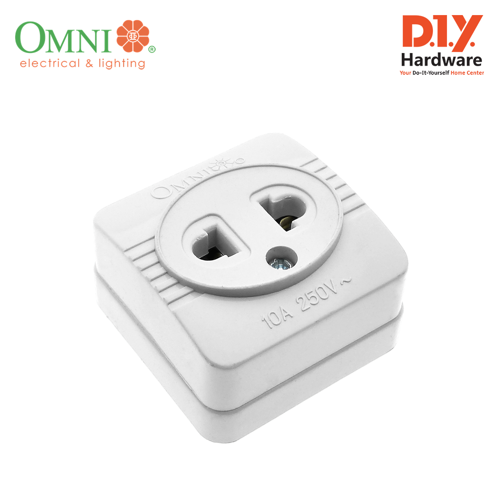 Buy Omni 1 Gang Surface Single Convenience Outlet WSO-001 Online - DIY ...