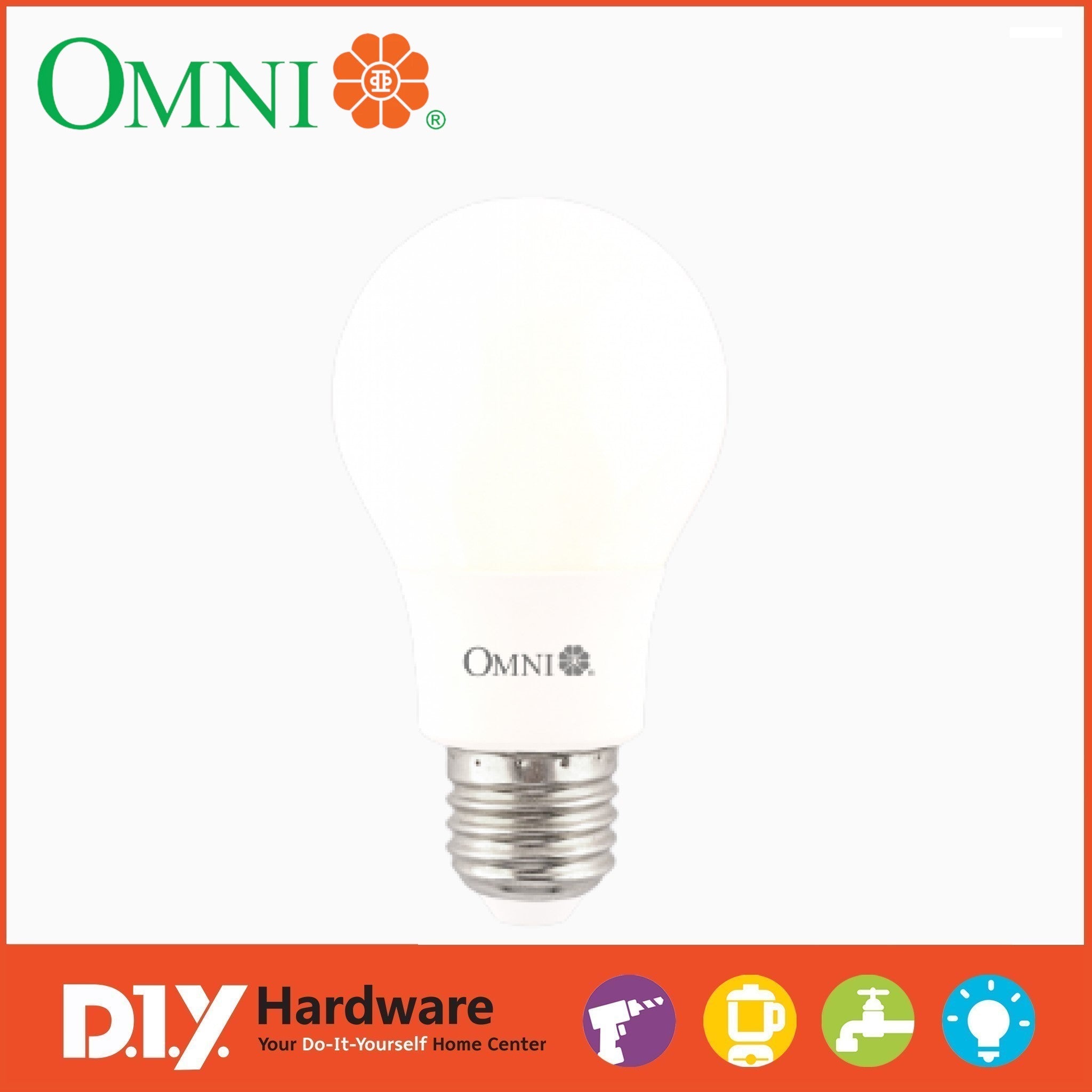 Buy Omni LED Lite Bulb E27 9W Warm White Online - DIY Hardware